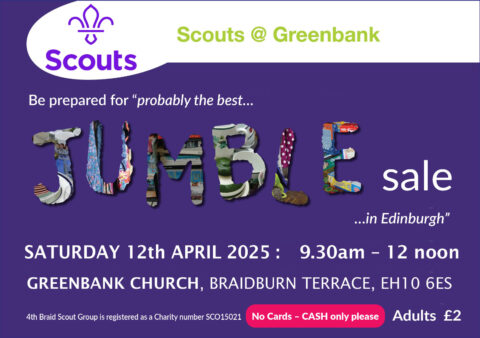 Greenbank Jumble Sale – South East Scotland Scouts